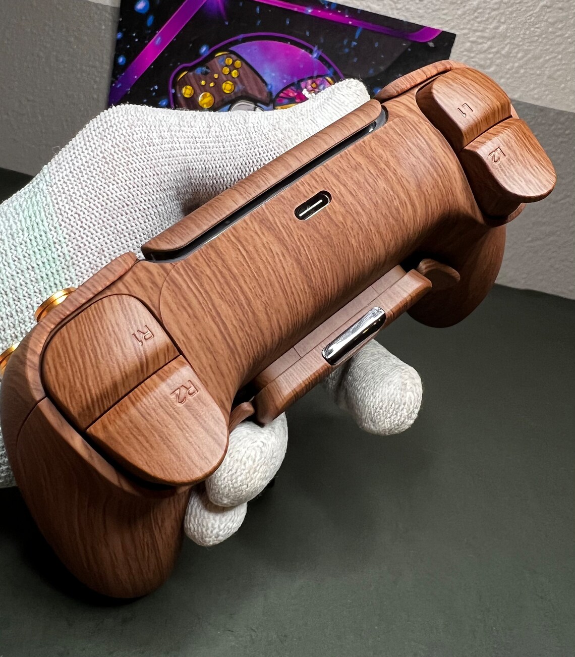 Real Metal – Back paddles Back buttons – Woodgrain wooden theme ...